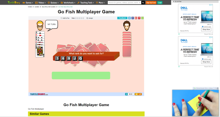 4 Free Online Go Fish Card Game - Table Games Hub