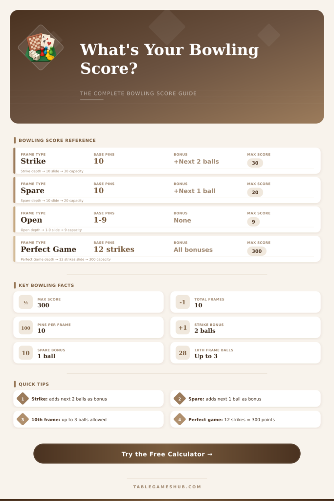 Bowling Score Calculator – Calculate Your Game Score Instantly - Table ...